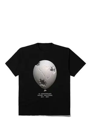 THE WEEKND X Daniel Arsham House Of Balloons Eroded Balloon Tee Shirt - Black