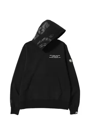 A BATHING APE Shark Wide Pullover Hoodie Black