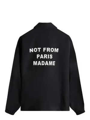 Drole De Monsieur La Veste Slogan - Black
