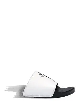 A BATHING APE College Logo Slides - White/black