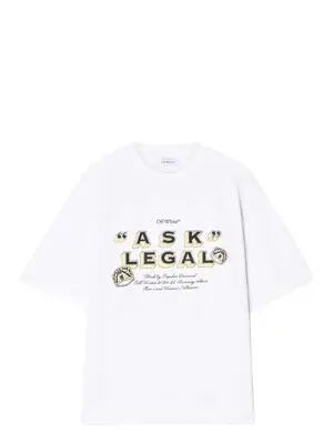 Off-White Off Ask Legal Show Tee Shirt - White