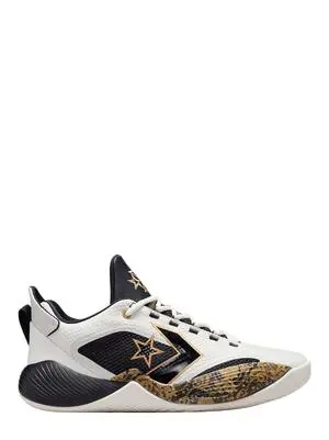 CONVERSE All Star Bb Shift Ox First Game Check Sneakers - Egret/gold/black