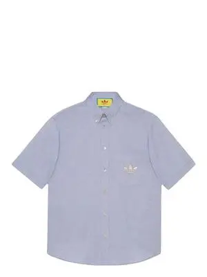 Gucci X Adidas Oxford Cotton Shirt - Light Blue