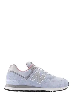 NEW BALANCE 574 Suede Sneakers - Light Blue
