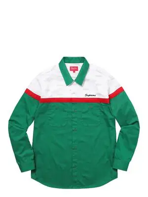 Supreme Blocked Work Shirt - Green