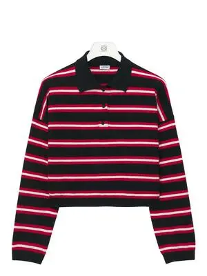 LOEWE Loewe Striped Wool Polo Sweater