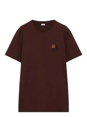 Loewe Regular Fit T-shirt In Cotton - Chocolate Brown