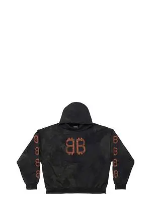 Balenciaga Crypto Medium Fit Hoodie - Black