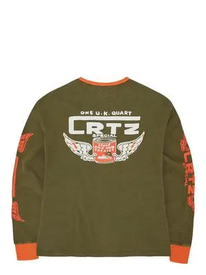 CORTEIZ Gasolina Waffle Longsleeve - Tonal Khaki/burnt Orange