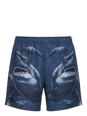 Burberry Martin Block Board Shorts - Blue