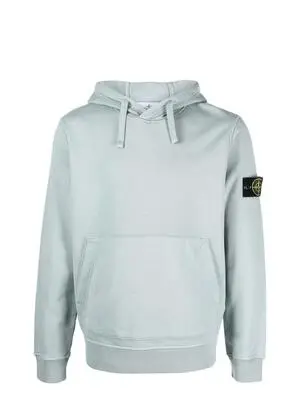 Stone Island Logo Hoodie Sky Blue
