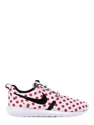 Nike Roshe Run Polka Dot Sneakers - White/black/action Red