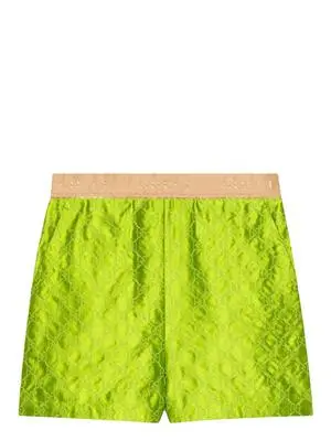 Gucci Gg Logo Shorts - Green