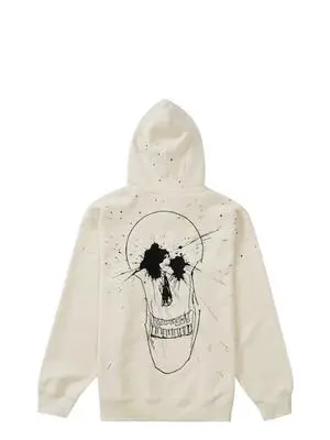 Supreme Ralph Steadman Skull Hooded Sweatshirt - Natural