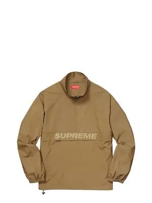 Supreme Reflective Half Zip Pullover - Gold