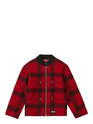 Supreme Zip Car Jacket - Red
