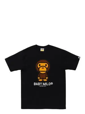A BATHING APE Baby Milo Tee Shirt - Black
