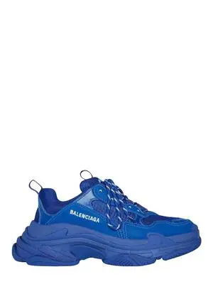 Balenciaga Triple S Lace Up Sneakers Indigo