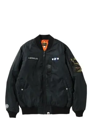 A BATHING APE Busy Shark Loose Fit Ma1 - Black