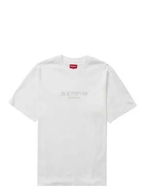 Supreme Beaded Logo Short Sleeve Top White