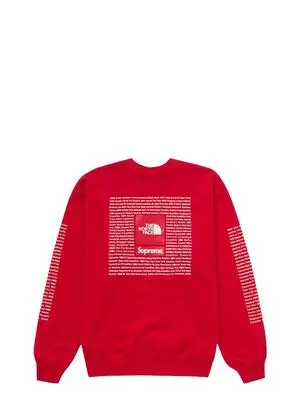 Supreme The North Face Crewneck Sweatshirt - Red