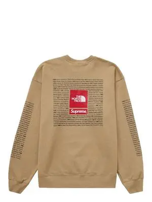 Supreme Supreme The North Face Crewneck Sweatshirt Khaki