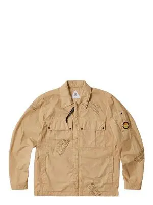 PALACE C.p. Company Washed Cotton Shirt Jacket - Stone