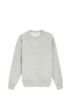 Nike Phoenix Fleece Oversized Crewneck Sweatshirt - Grey