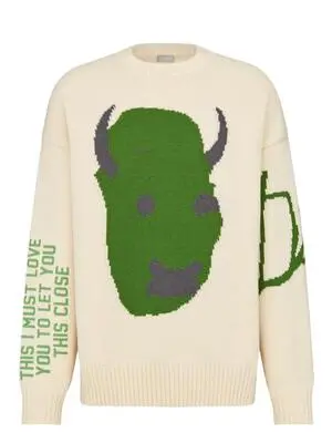 Dior X Cactus Jack Oversized Sweater - Ecru