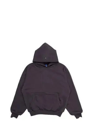 Yeezy Logo Shrunken Hoodie - Dark Grey