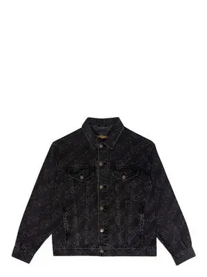 Drew House Trucker Jacket - Black Secret Repeat