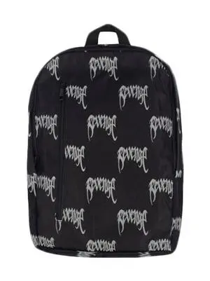 REVENGE Allover Logo Backpack - Black