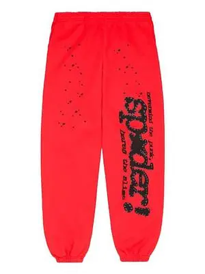 SP5DER P*nk V2 Sweatpant - Red