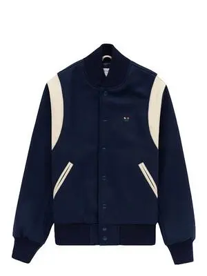Aimé Leon Dore Crest Varsity Jacket - Navy Blue