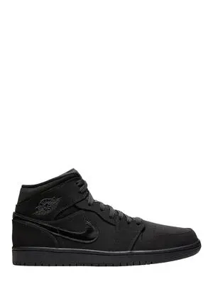 JORDAN Jordan 1 Mid Triple Sneakers Black/black