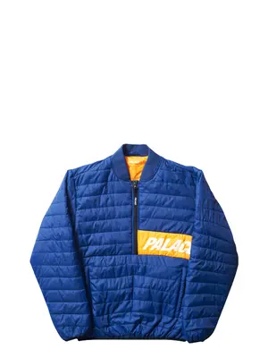 PALACE Half Zip Packer Blue/orange