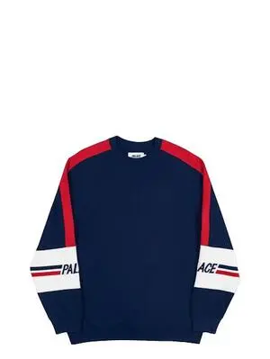 PALACE 320 Crew - Navy Blue/red/white