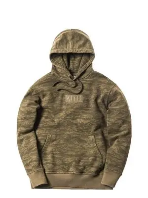 Kith Classic Logo Hoodie - Tiger Camo