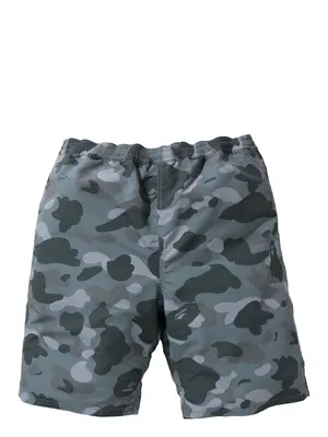 A BATHING APE Camo Reversible Shorts - Gray