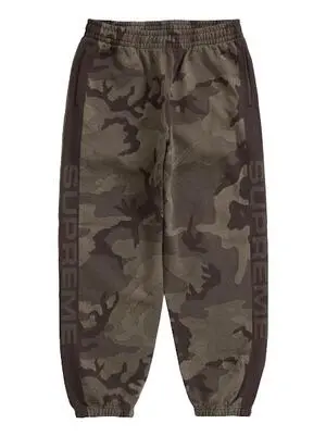 Supreme Jacquard Stripe Sweatpant - Brown Camo