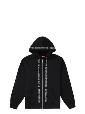 Supreme Topline Zip Up Sweatshirt - Black