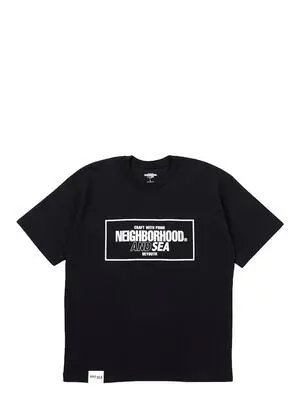 NEIGHBORHOOD X Wind And Sea Short Sleeve Tee Shirt - Black