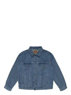 SUPREME Pinstripe Trucker Jacket