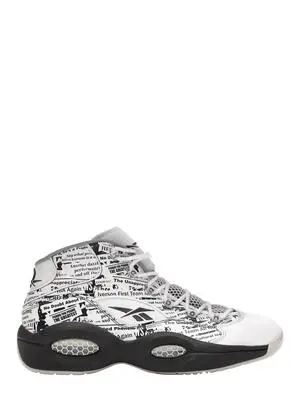 REEBOK Question Mid Sneakers - White/coal/sand Stone