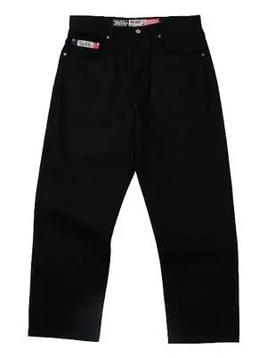 PALACE X Droors Straight Leg Jean - Medium Black Rinse Wash