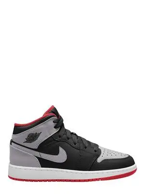 JORDAN Jordan 1 Mid Sneakers Black/fire Red/white