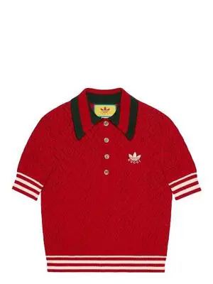 Gucci X Adidas Cotton Polo Shirt - Red