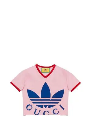 Gucci X Adidas Cropped T-shirt - Pink