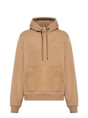 Burberry Logo Hooded Sweatshirt - Beige