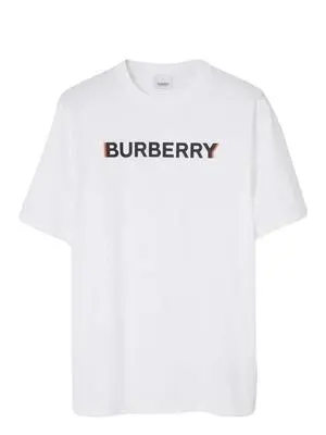 Burberry Logo Print T-shirt - White/black